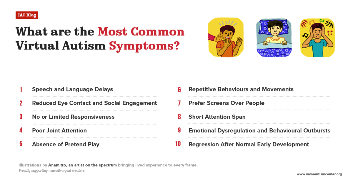 Common Virtual Autism Symptoms in Young Children